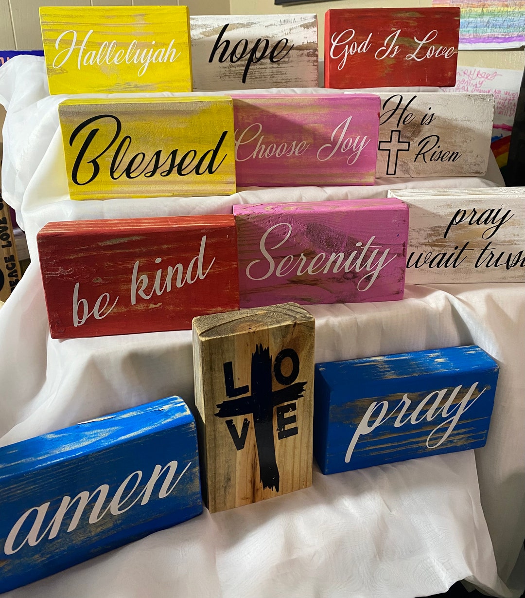 Customized, Sayings, 6x3.5 Wooden Blocks - Etsy