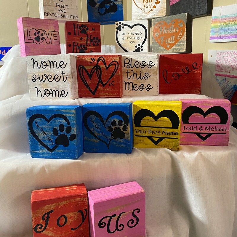 Wood Block Sayings - Etsy