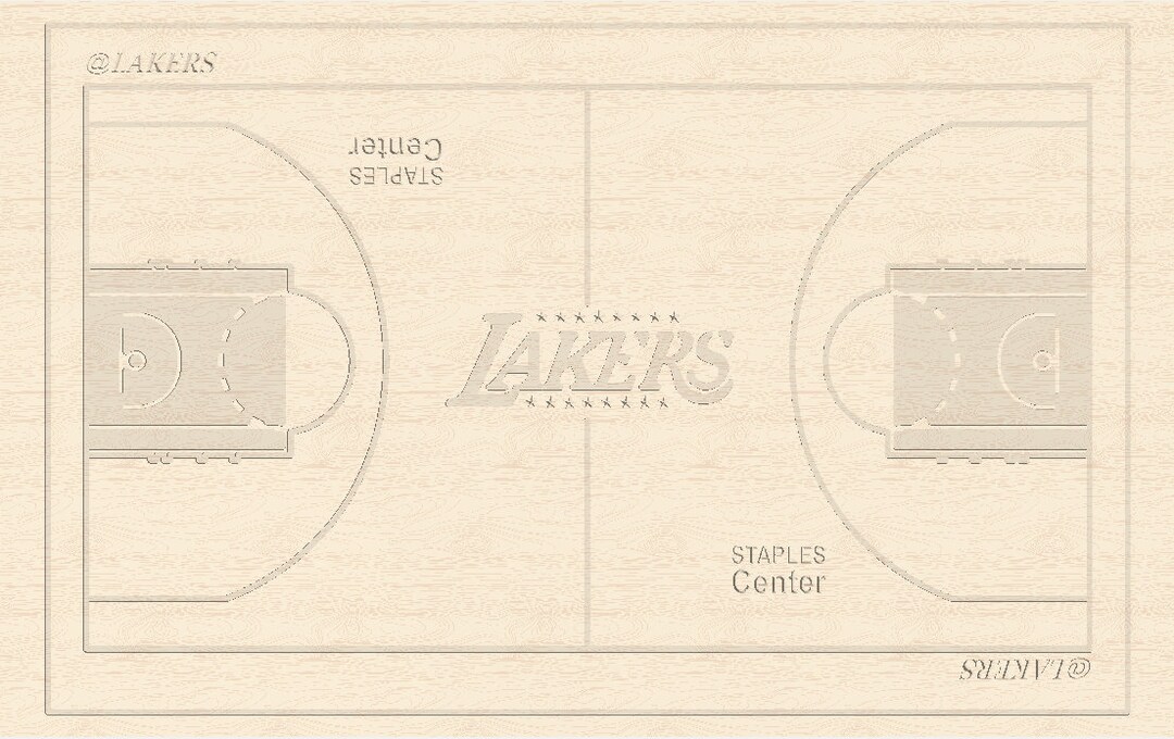 Los Angeles Lakers Court SVG - Etsy