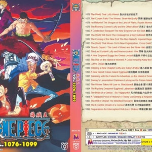 DVD Anime One Piece Box 36 ( Vol.1076 - 1099 ) English Subtitle - Etsy