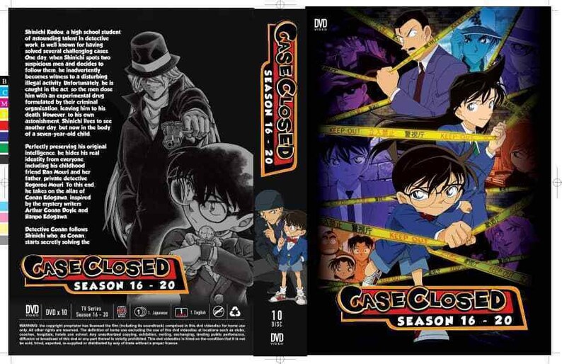 DVD Detective Conan Case Closed Season 16-20 English Subtitle - Etsy