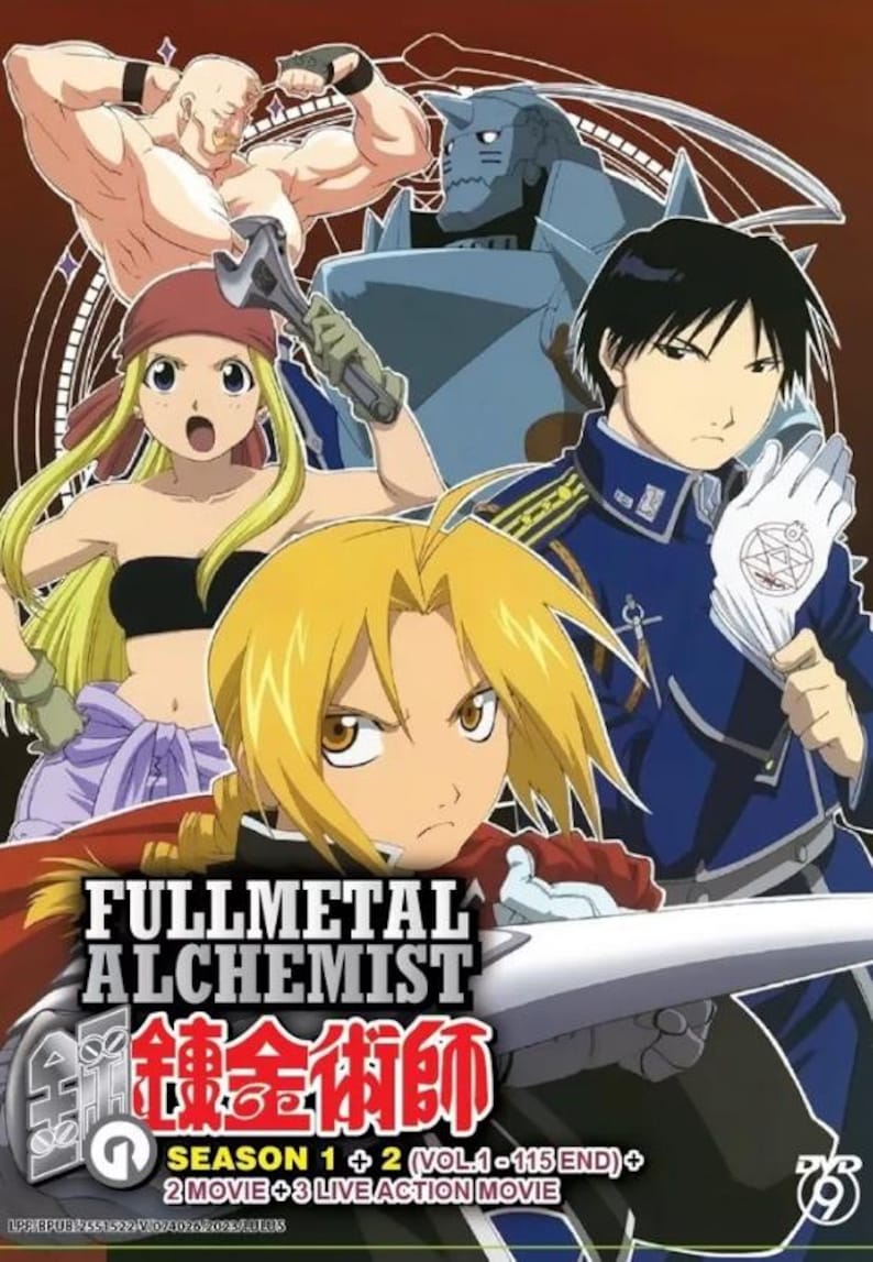 DVD Fullmetal Alchemist TV Series Season 1+2 Vol.1-115 End + 2 Movie ...