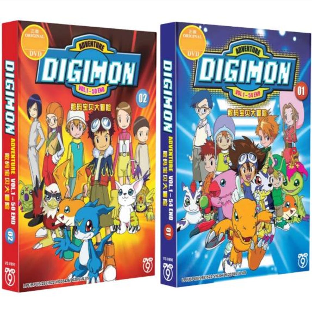 Digimon Adventure 01+02 Complete Anime DVD Vol.1-104 End English Dubbed ...