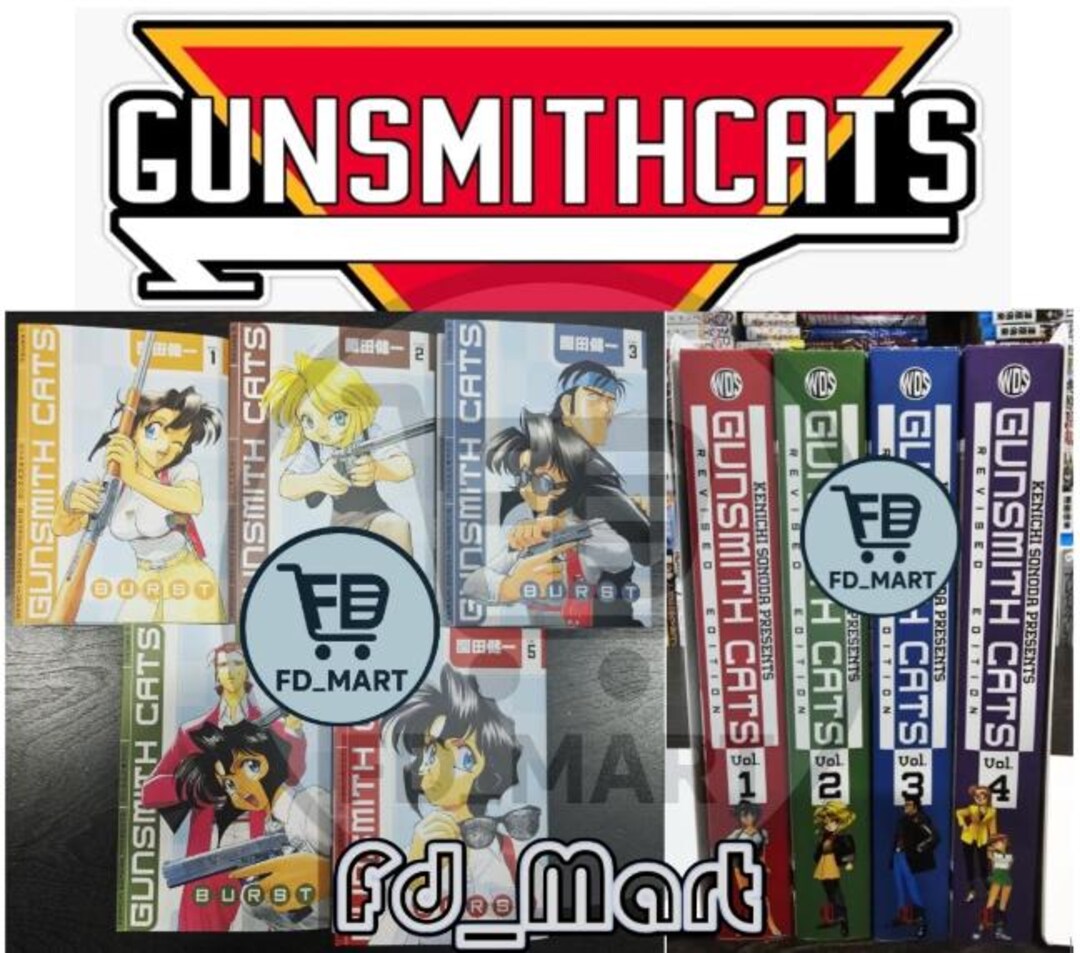 Gunsmith Cats Revised Edition Vol 1-4 (END) English Version by Kenichi ...
