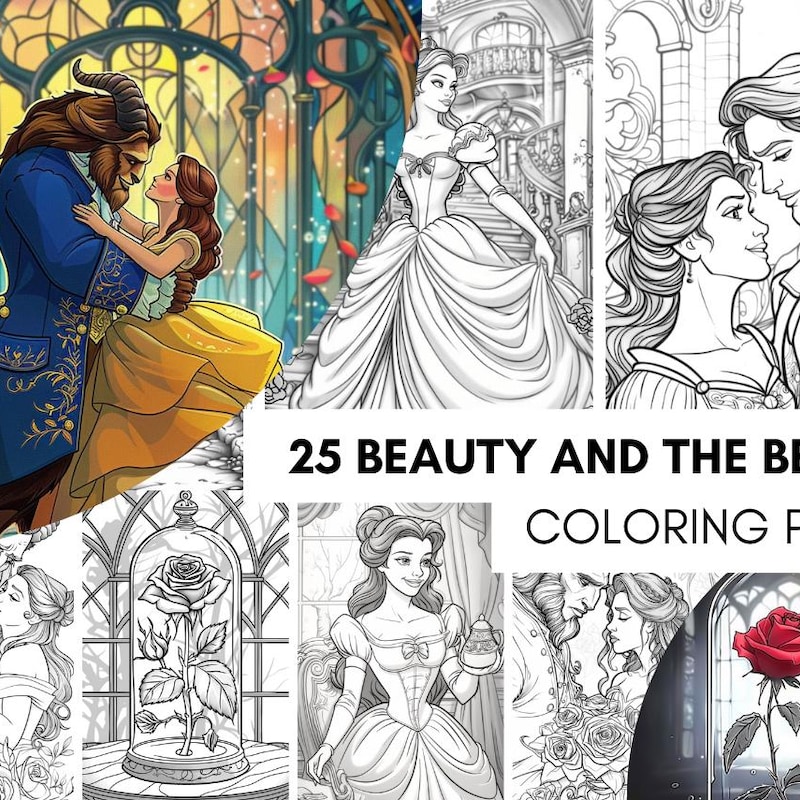 Beauty Coloring Sheets - Etsy UK