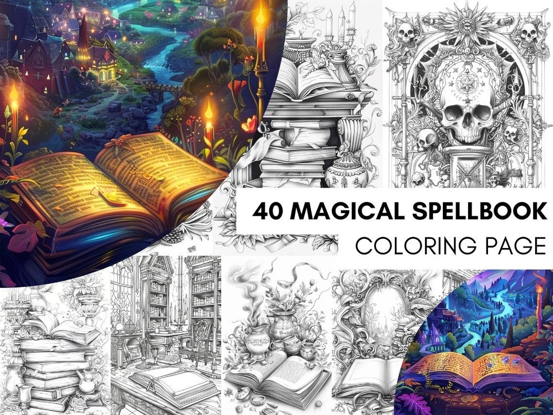 Adult Artist MYSTICAL COLORING PAGES – Fantastical Enchanted Garden ...