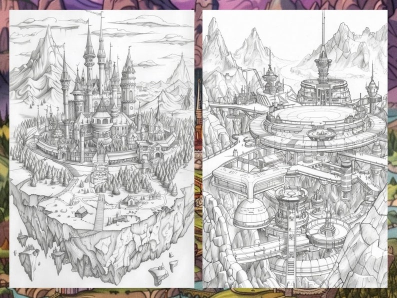 Magical Fantasy Coloring Book for Kids Adults FAIRYTALE Magical ...