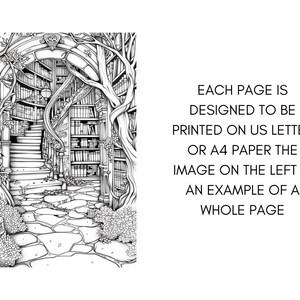 50 Magical Fantasy Coloring Book Pages for Kids Adults, Fairytale ...