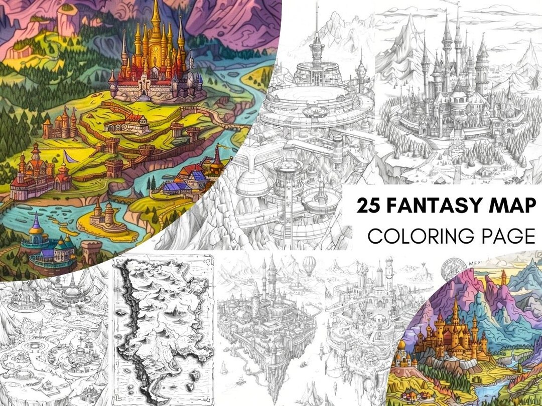 Magical Fantasy Coloring Book for Kids Adults FAIRYTALE Magical ...