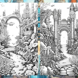 30 Magical Fantasy Coloring Book Pages for Kids Adults, Fairytale ...