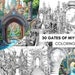 20 Magical Fantasy Coloring Book Pages for Kids Adults, Fairytale Magic ...