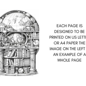 60 Magical Fantasy Coloring Book Pages for Kids Adults, Fairytale ...