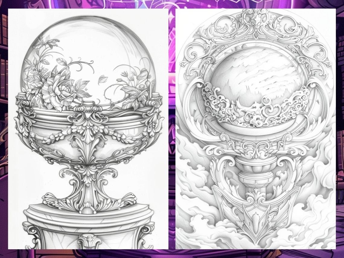 Magical Fantasy Coloring Book Pages for Kids Adults MYSTICAL COLORING ...