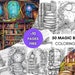20 Magical Fantasy Coloring Book Pages for Kids Adults, Fairytale Magic ...
