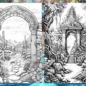 30 Magical Fantasy Coloring Book Pages for Kids Adults, Fairytale ...