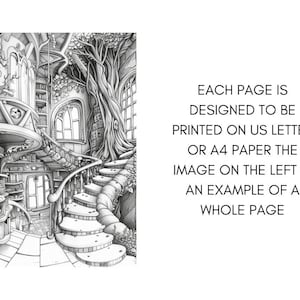 50 Fantasy Interior Coloring Pages - Adult, Teens and Kids Coloring ...