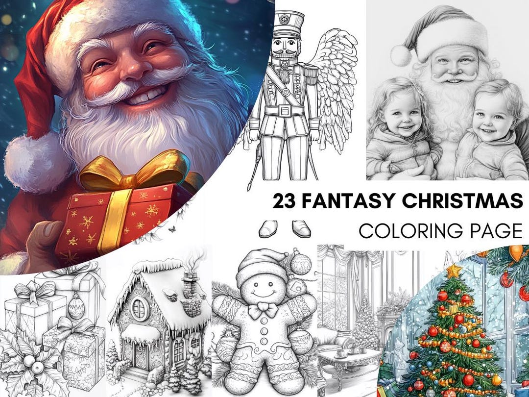 Coloring Book Christmas Winter, Fantasy Coloring Pages, Winter Coloring ...