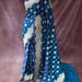 Handloom Dual Tone Mashru Silk Saree in Navy Blue and Turquoise Shade ...