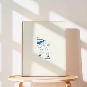 Croissant Illustrated Poster – Fun Kitchen Art, Foodie Gift - Etsy