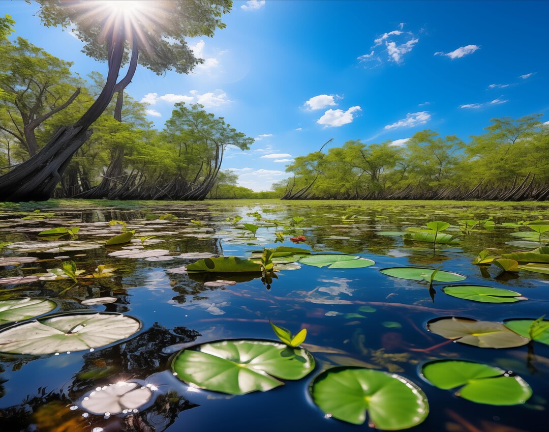 Swamp Digital Wall Art | Downloadable AI Generated Wall Art Image - Etsy