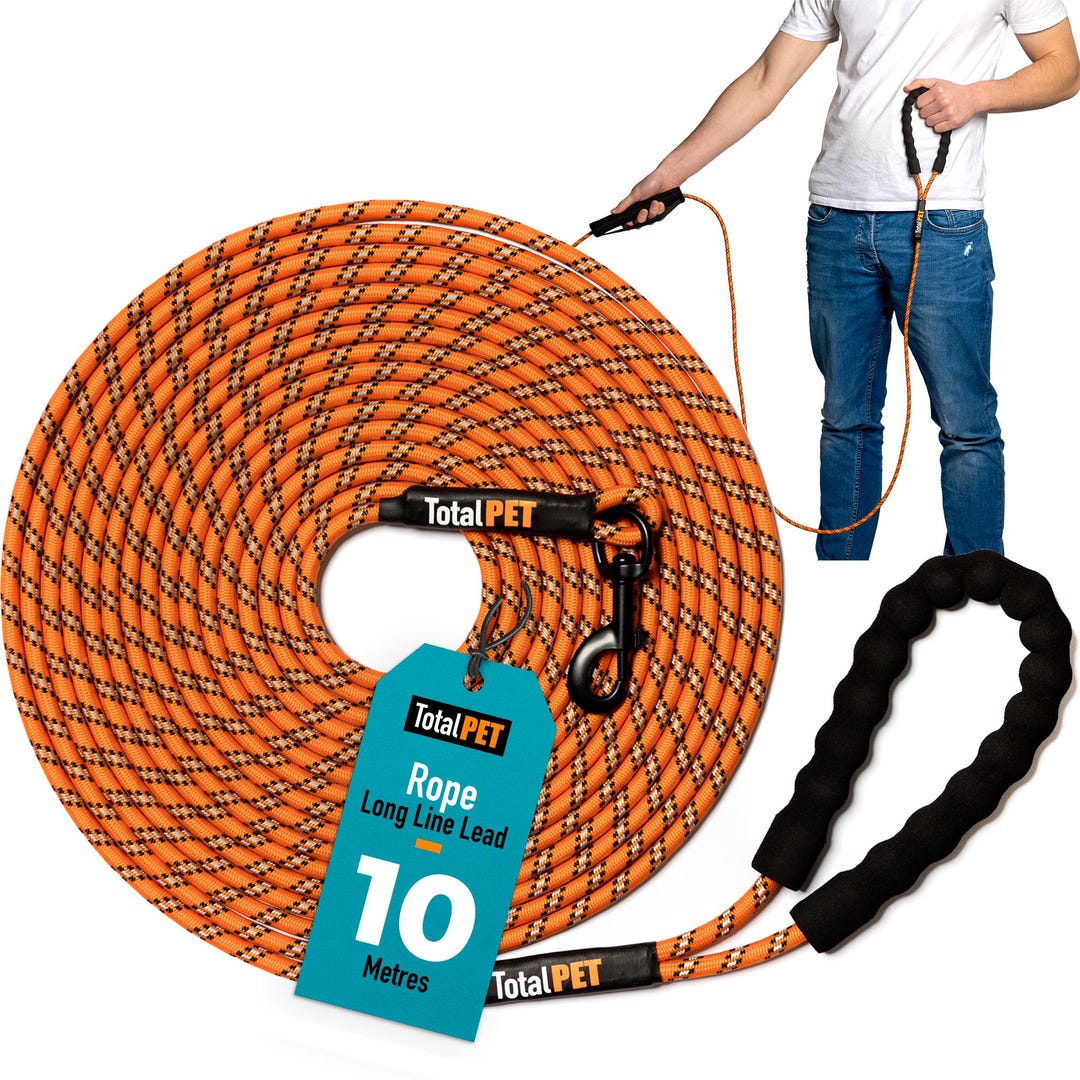 Rope Long Line Training Lead for Dogs - Train Recall & Obedience ...