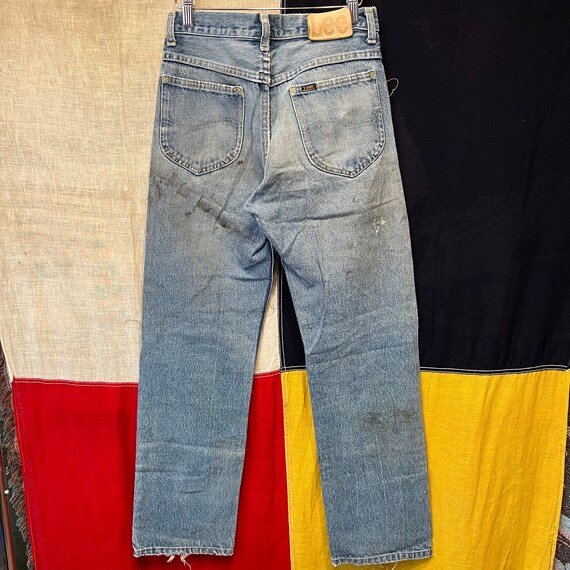 1970s Lee Rider Denim Jeans Original Patches and Repa… - Gem