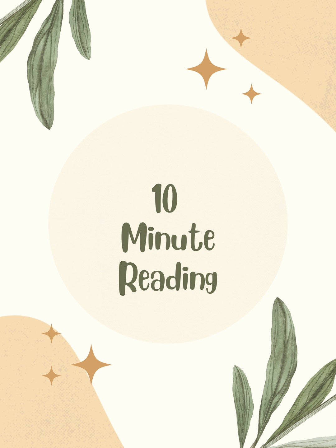 10 Minute Reading - Etsy