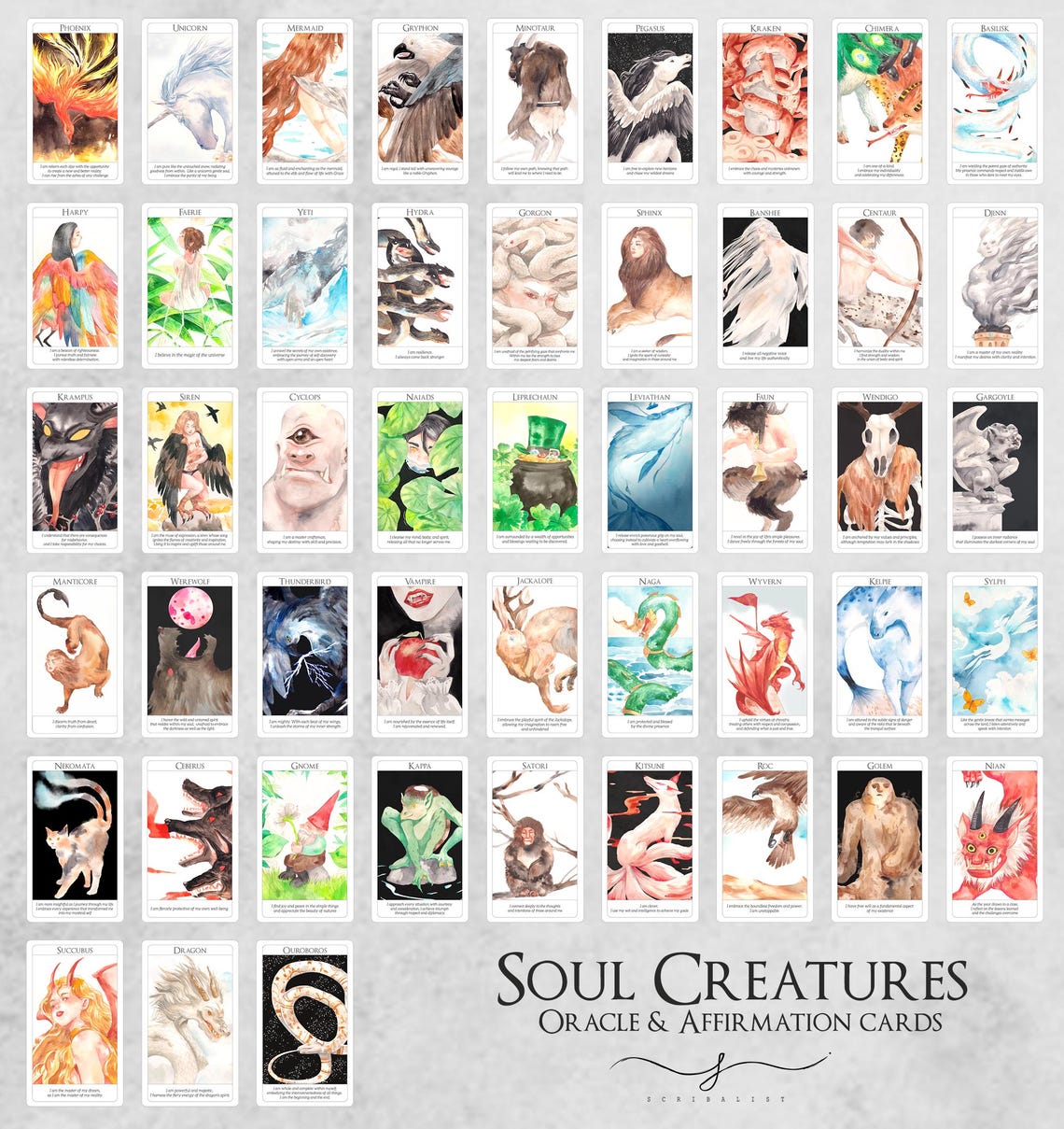 Soul Creatures Oracle & Affirmation - Etsy