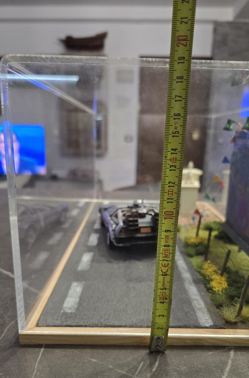 Diorama Back to the Future Handmade Including Plexiglass Case - Etsy