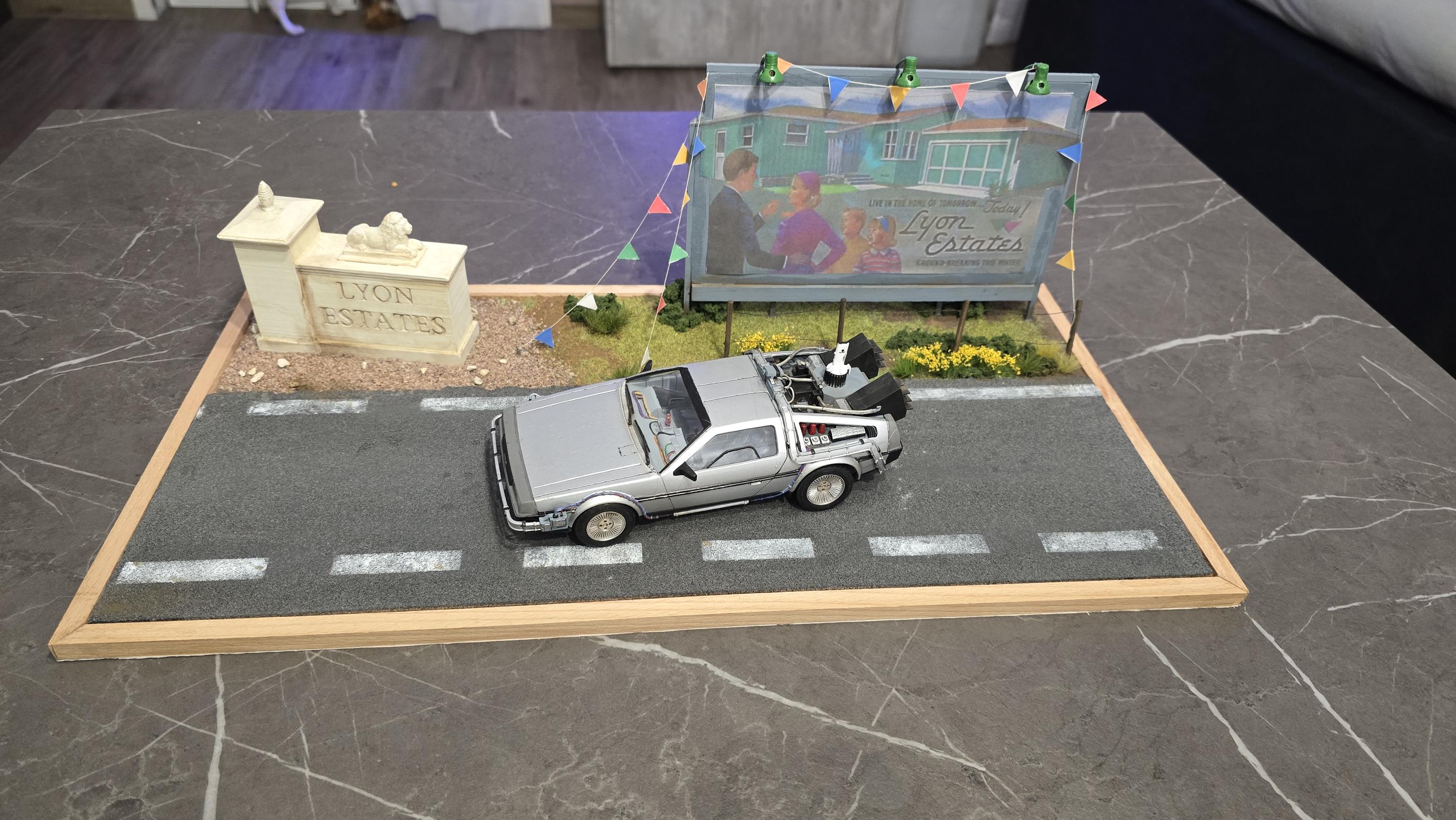 Diorama Back to the Future Handmade Including Plexiglass Case - Etsy
