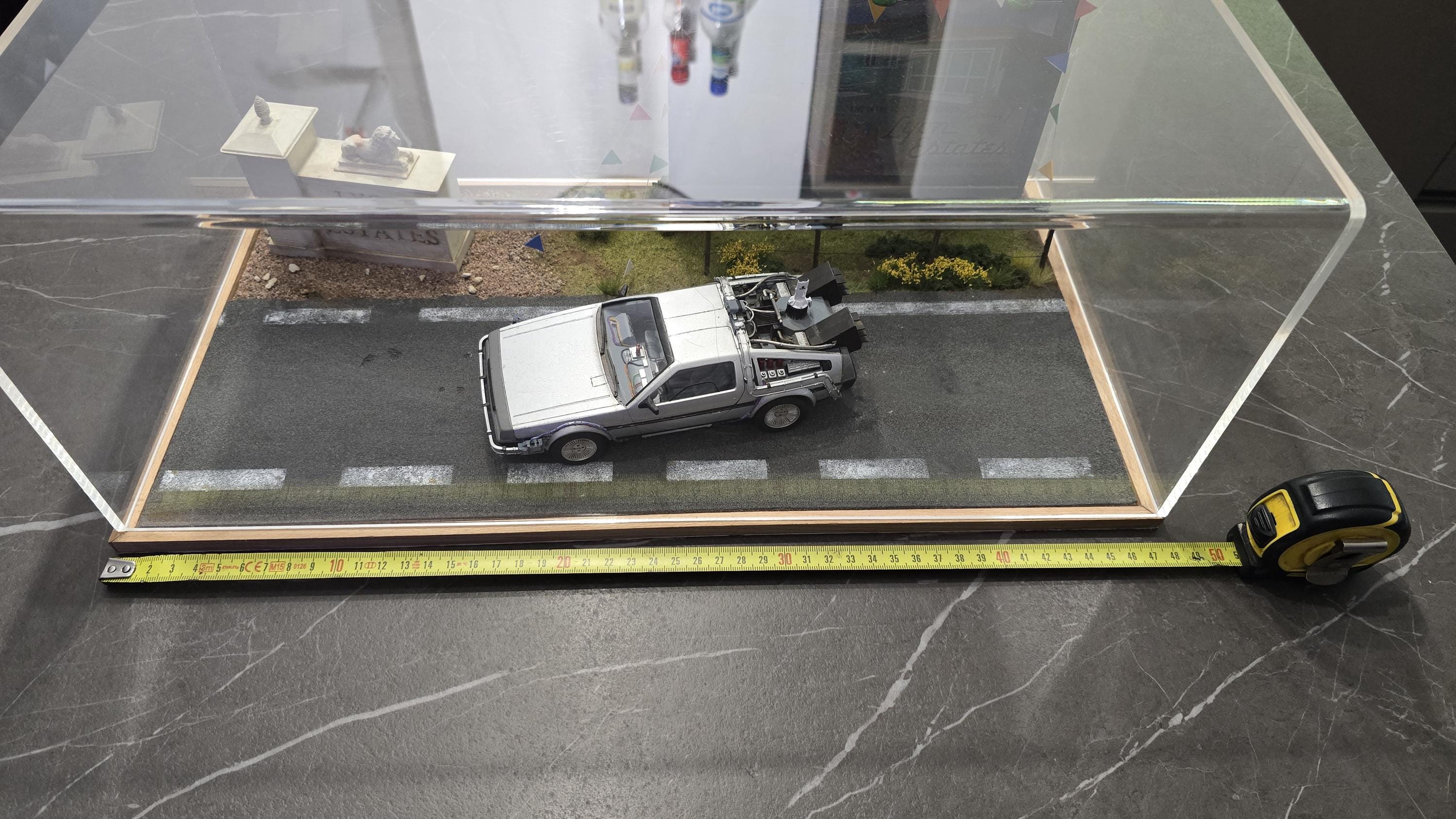 Diorama Back to the Future Handmade Including Plexiglass Case - Etsy