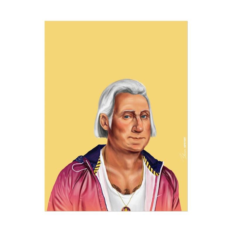 George Washington Poster Art Reinterpretation Historical Icons - Etsy