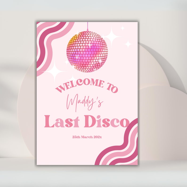 Last Disco Welcome Sign, Nashville Welcome Sign, Hens Party Welcome ...