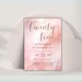 Twenty Fine, 25th Birthday Invitation, Pink Clouds Invite, Editable ...