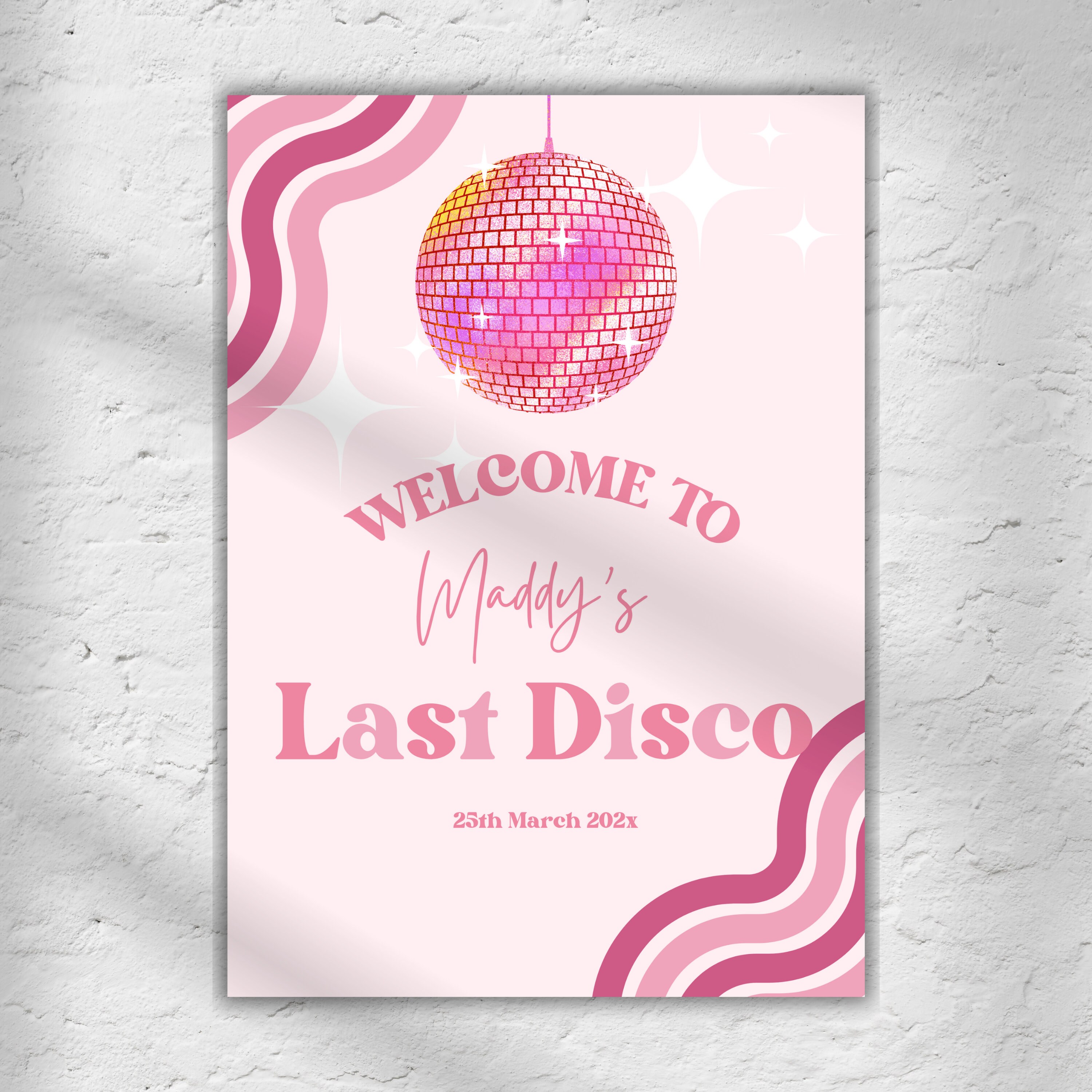 Last Disco Welcome Sign, Nashville Welcome Sign, Hens Party Welcome ...