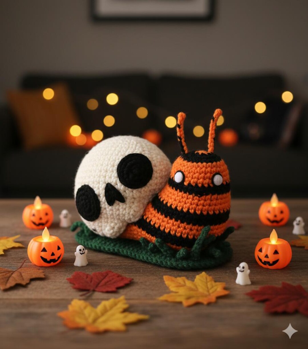 Halloween Snail Crochet Patterns Bundle PDF, Snail Witch Crochet File ...