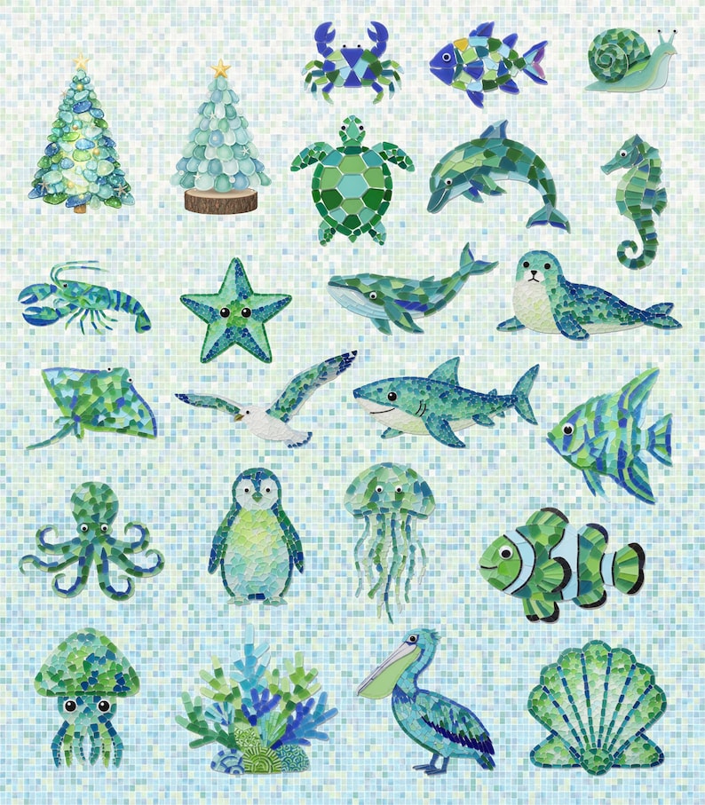 Sea Life Advent Calendar 2025, 24 Ocean-inspired Marine Ornaments ...