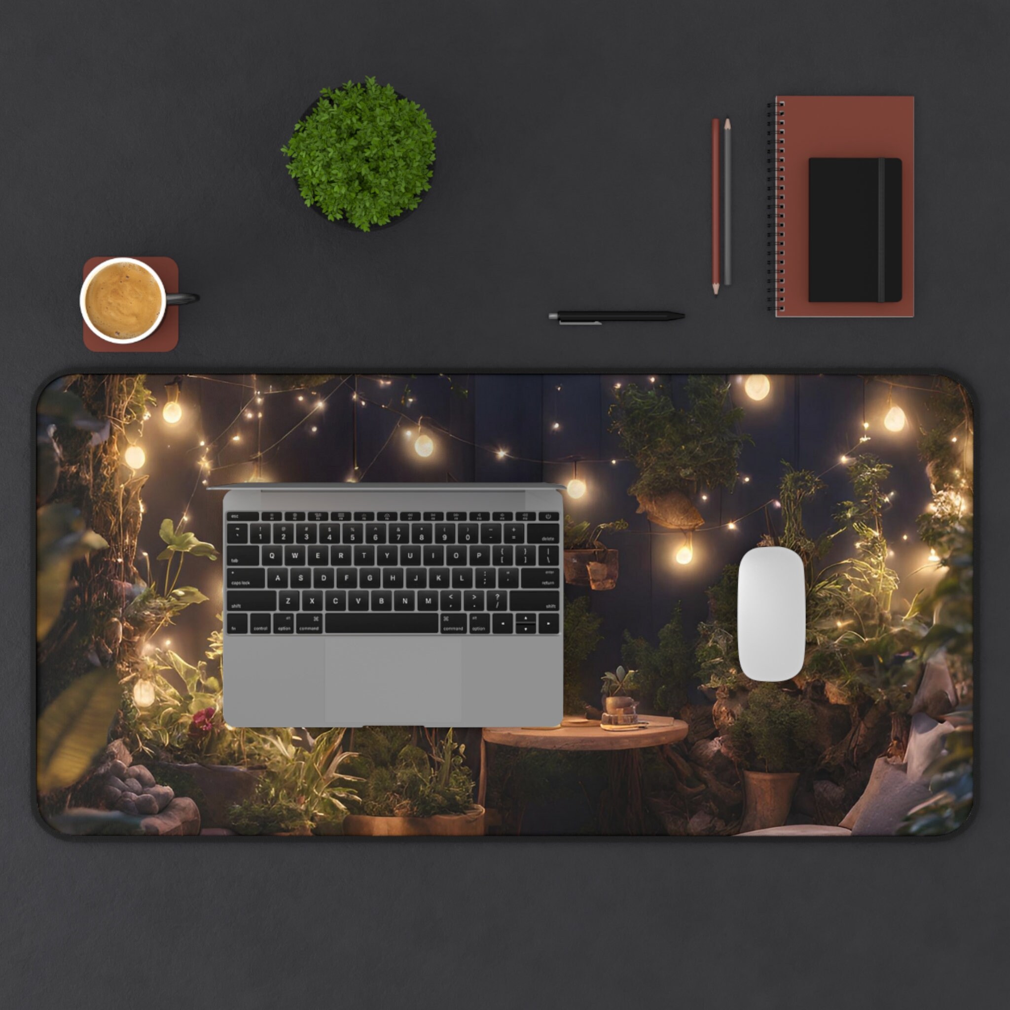 Aesthetic Desk Mat Lofi Desk Pad XL Mousepad Cozy Green - Etsy