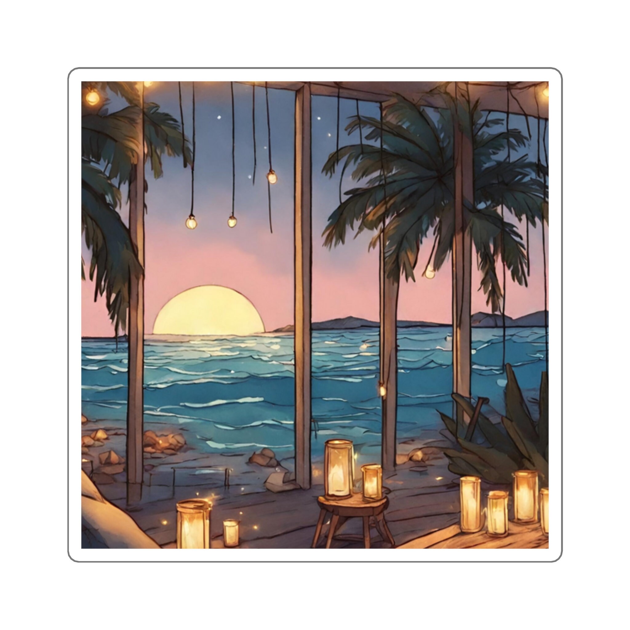 Lofi Sticker Cute Aesthetic Sticker Decal Cozy Cottagecore - Etsy