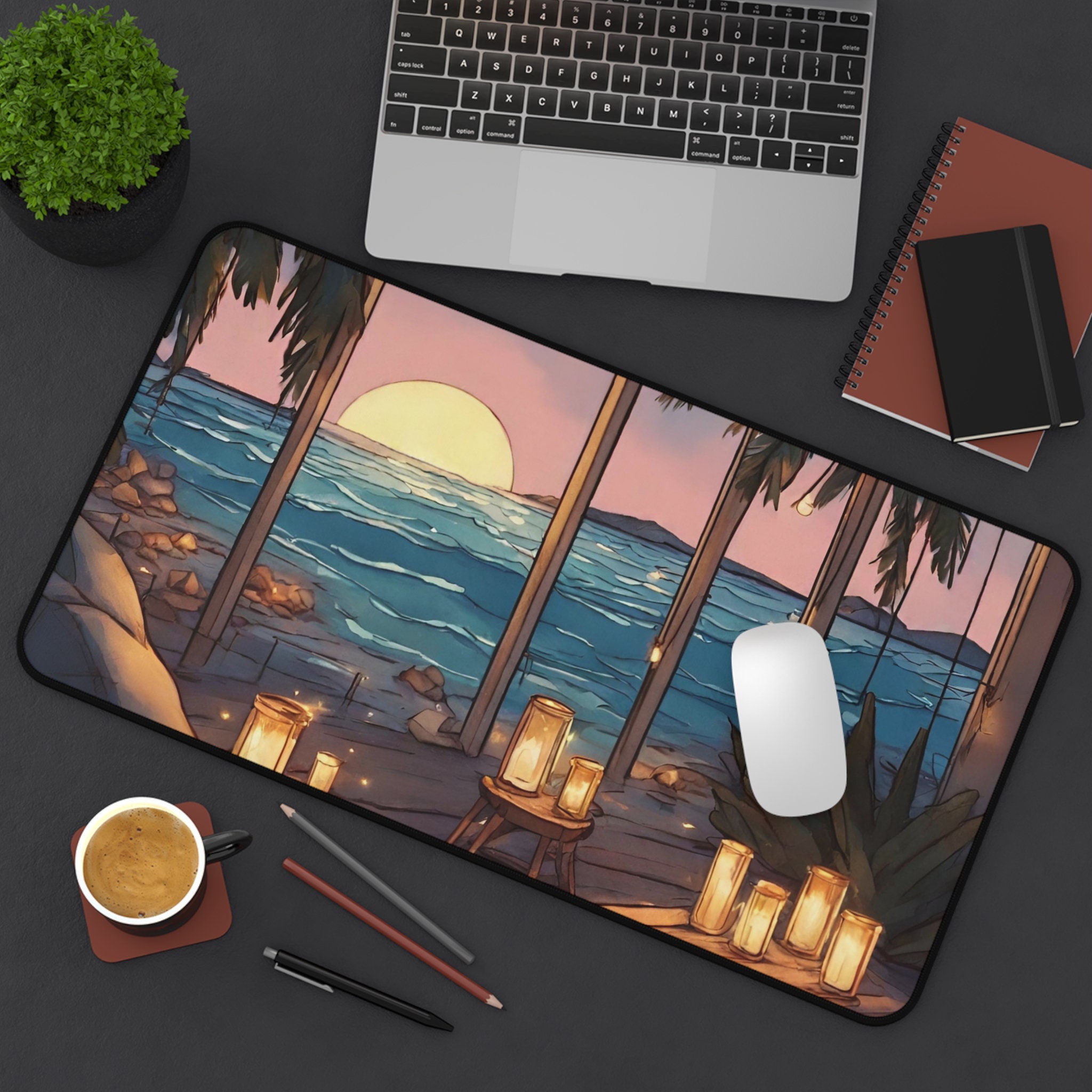 Cute Desk Mat,trendy Laptop Pad,kawaii Office Decor,large Desk Pad ...