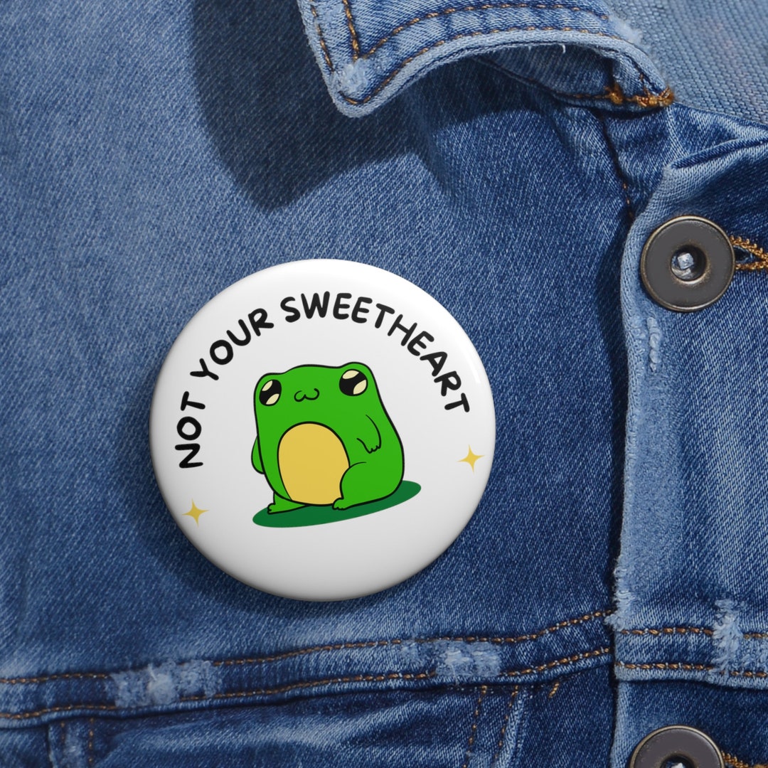 Kawaii Button Pin,frog Pin,emo Button Pin,frog Lover Gift,dark ...
