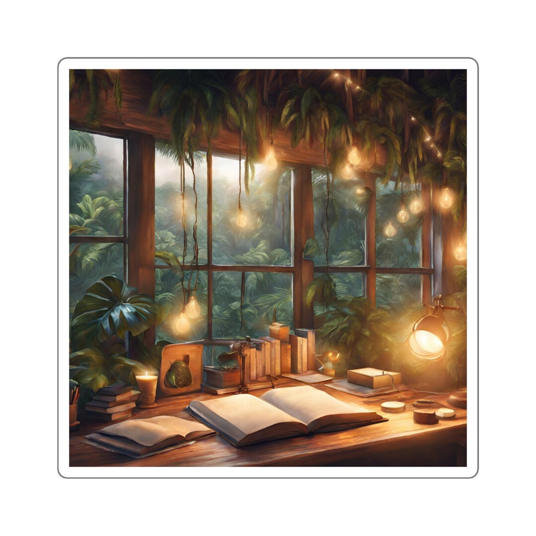 Lofi Sticker Cute,aesthetic Stickers, Cozy Decal Sticker,cottagecore ...