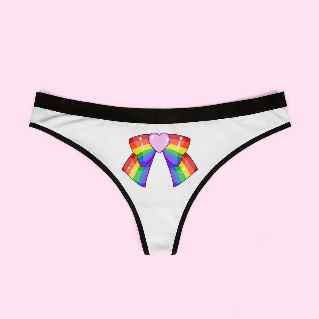 Pride Underwear,lesbian Thong,gay Apparel Pride,queer Gift,gay Thong ...