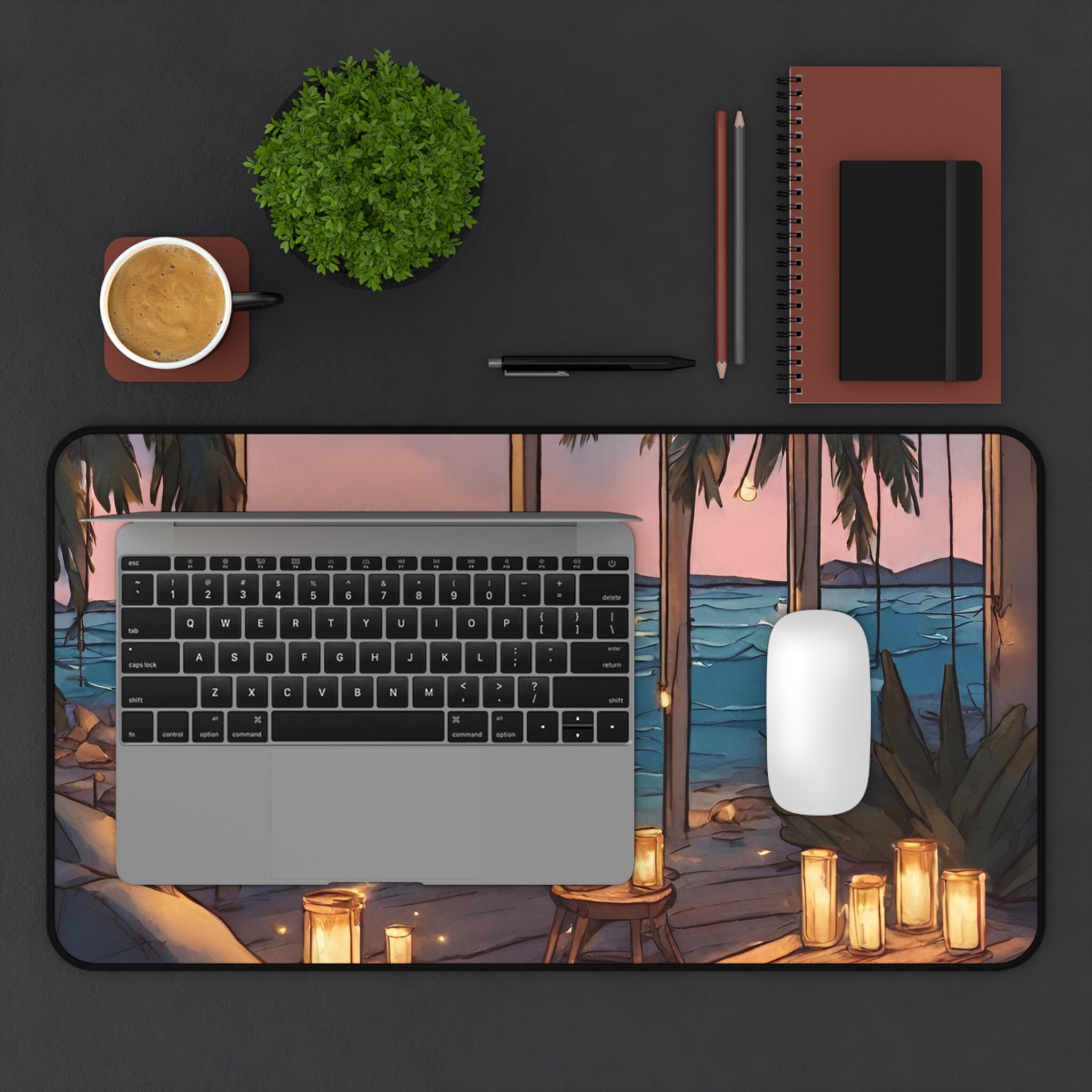 Cute Desk Mat,trendy Laptop Pad,kawaii Office Decor,large Desk Pad ...