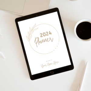 2024 Planner New Year Calendar Digital Downloadable Product Digital ...