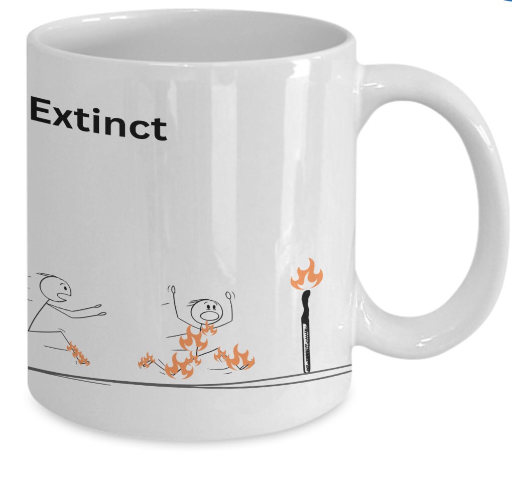 Stickmans Demise How Stickman Became Extinct Funny Mug - Etsy