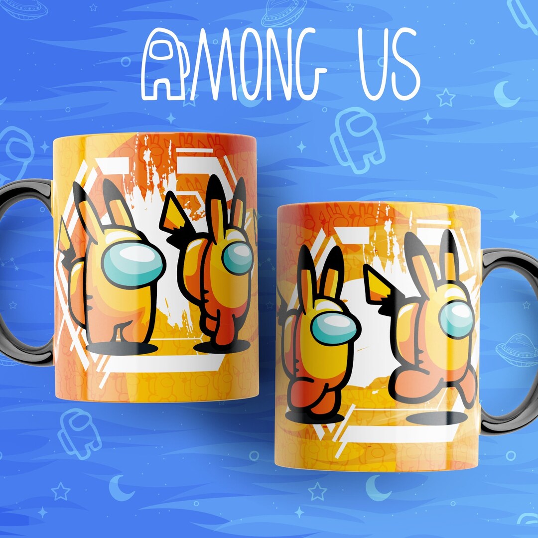 Among Us Picachu Mug With Among Us Picachu Mug for Tea - Etsy