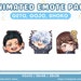 9 Kawaii Twitch Emote Pack Chibi Geto JJK for Discord, Youtube | Cute ...