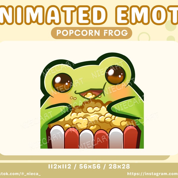 Popcorn Eating Emoji Twitch - Etsy