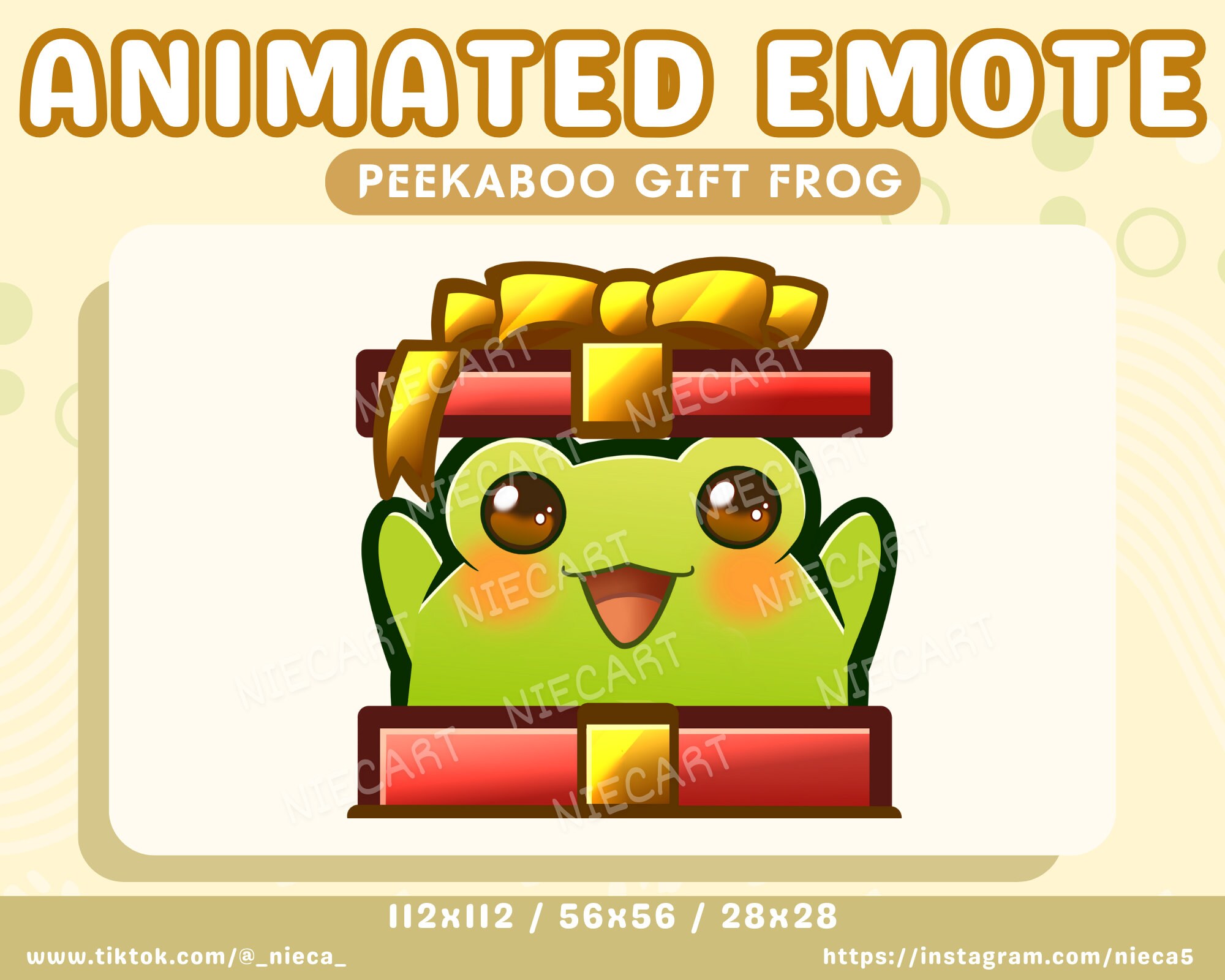 Cute ANIMATED Twitch Emote PEEKABOO Frog GIF for Discord, Youtube ...